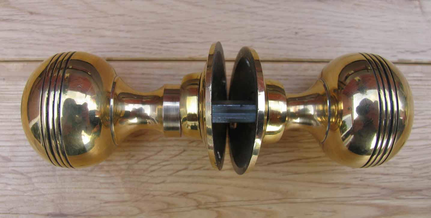 Antique Reproduction Solid Brass Door Knobs